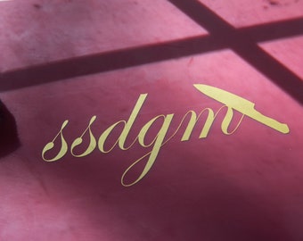 Ssdgm Car Decal - Etsy