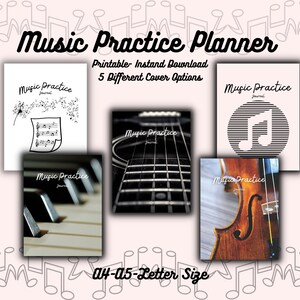 Music Practice Planner: Printable | Musician's Journal | Musician ...