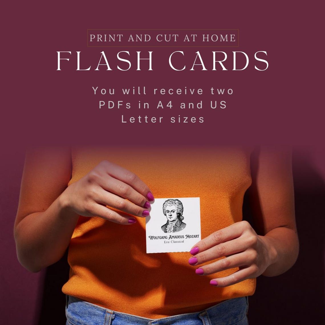 30 Printable Composer Flash Cards | Music History Learning Resource for ...