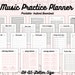 Music Practice Planner: Printable | Musician's Journal | Musician ...