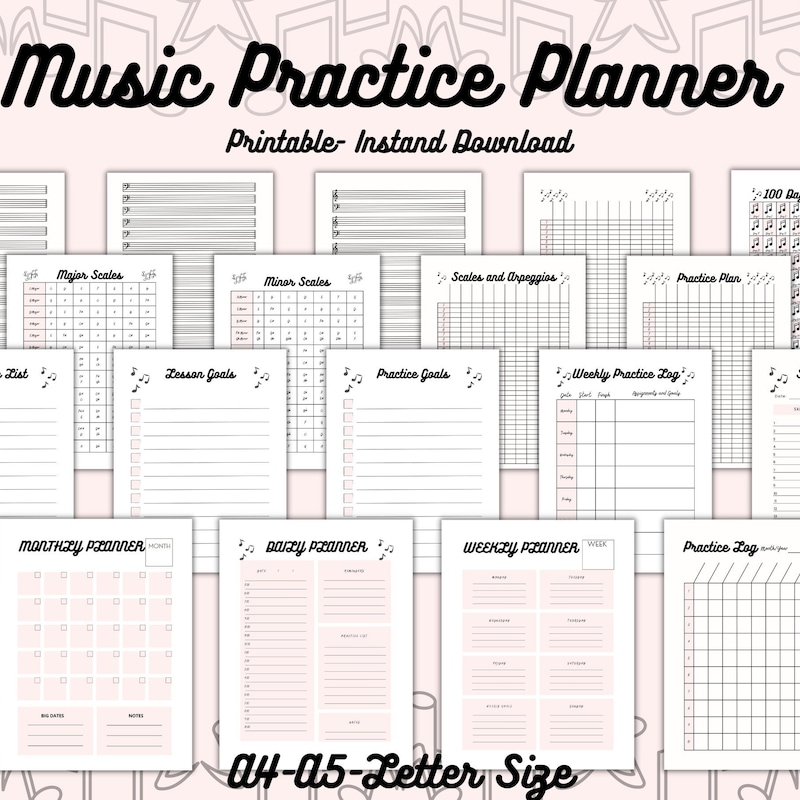 Violin Planner - Etsy