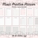 Music Practice Planner: Printable | Musician's Journal | Musician ...