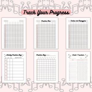 Music Practice Planner: Printable | Musician's Journal | Musician ...