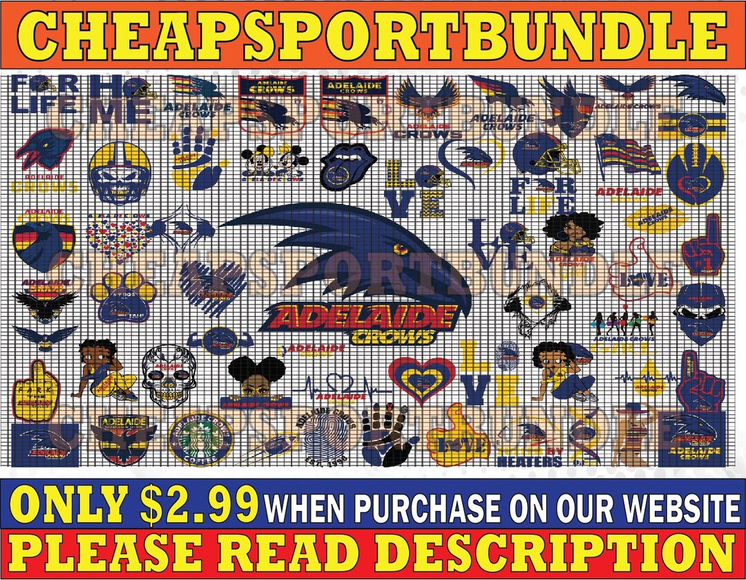 Adelaide Crows Football Team Svg Adelaide Crows Svg AFL - Etsy