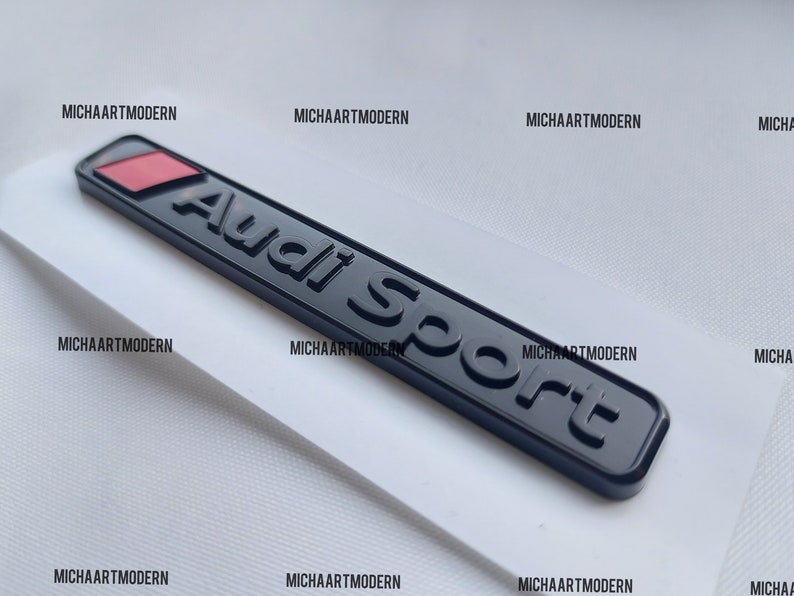 Audi TTS Set, Gloss Black, New, Emblem, Badges Package, Lettering, New ...