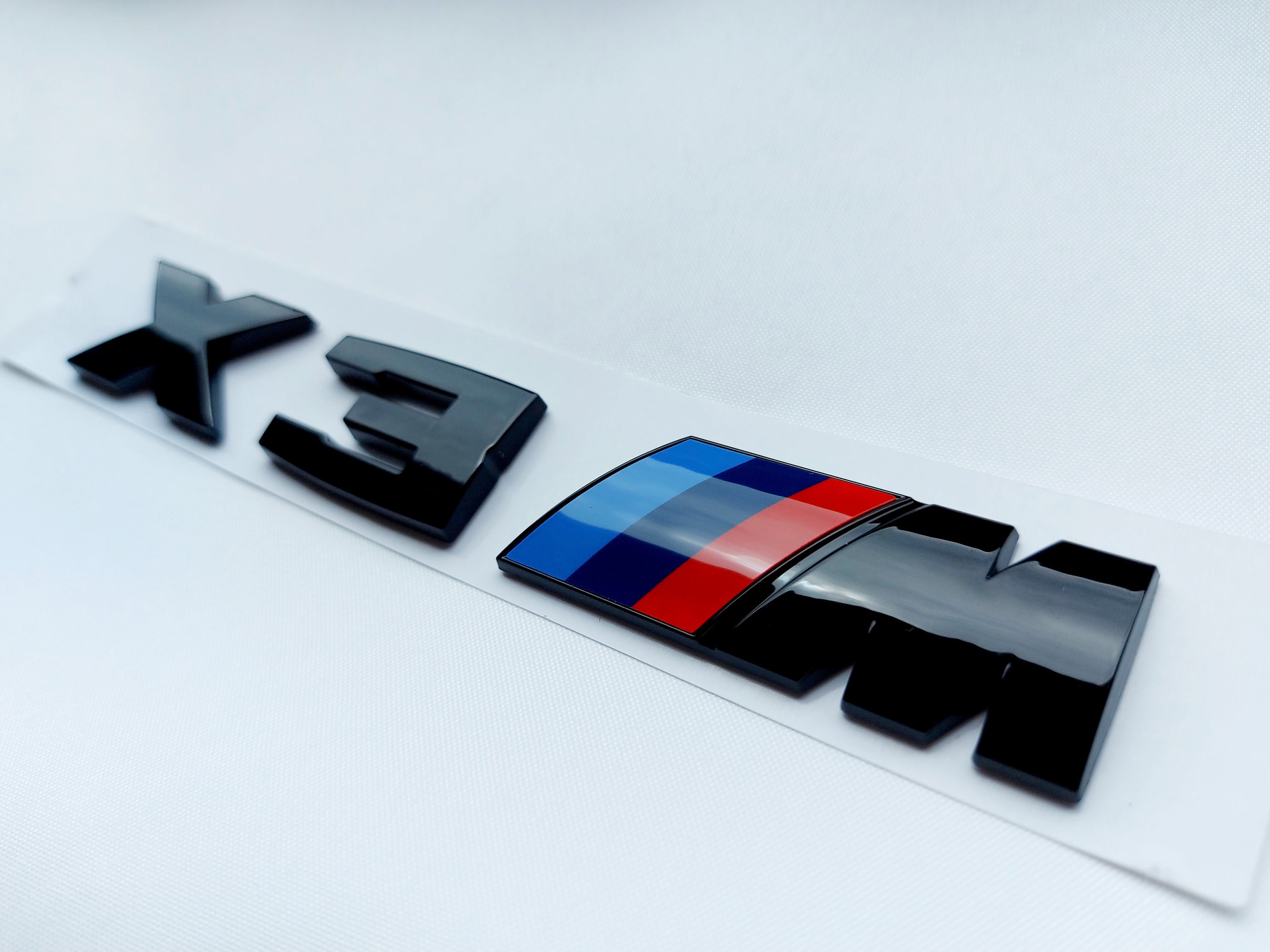 Bmw X3M Emblem Black Shiny New in Foil, Lettering, Badge, Sticker - Etsy