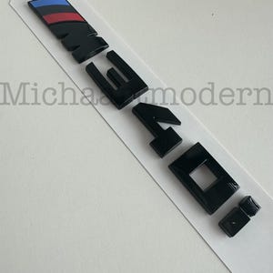 Bmw M340i Emblem Black Glossy New in Foil, Lettering, Badge - Etsy ...