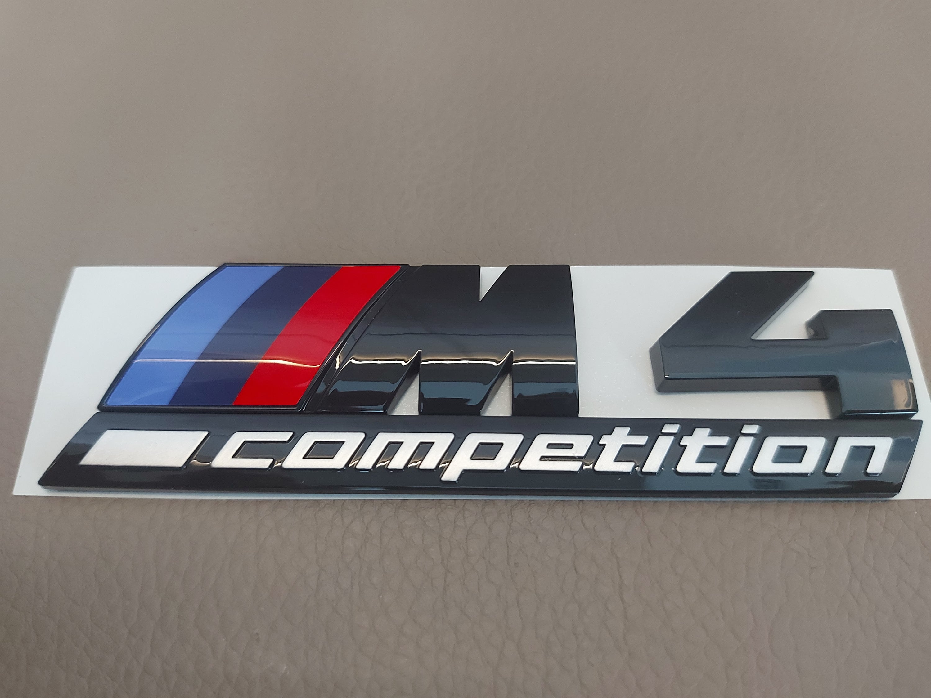 BMW M4 Competition Emblem Glossy Black New in Foil - Etsy