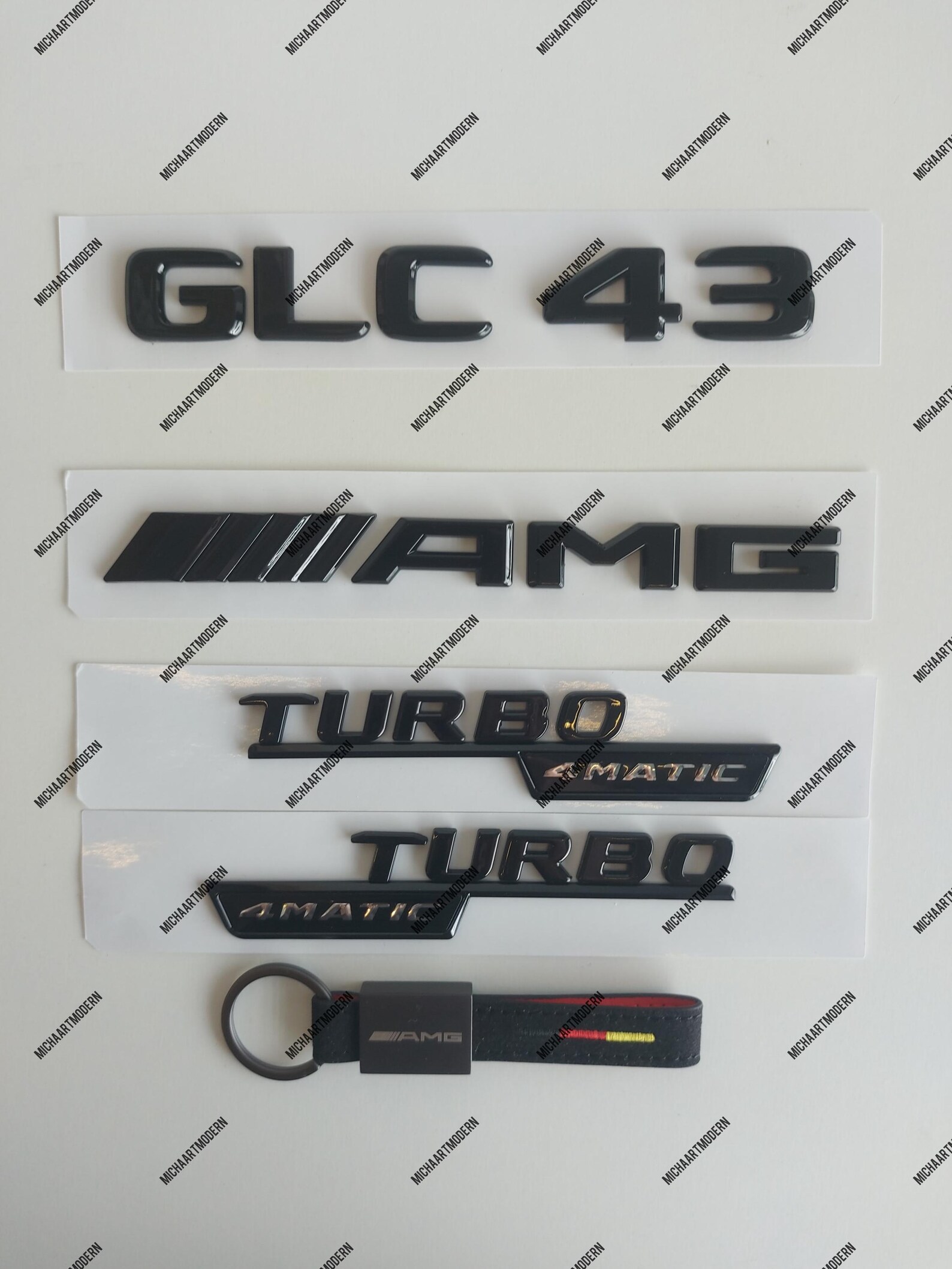 Mercedes - Benz GLC 43 Badges AMG Set, Lettering, Black Glossy New in ...