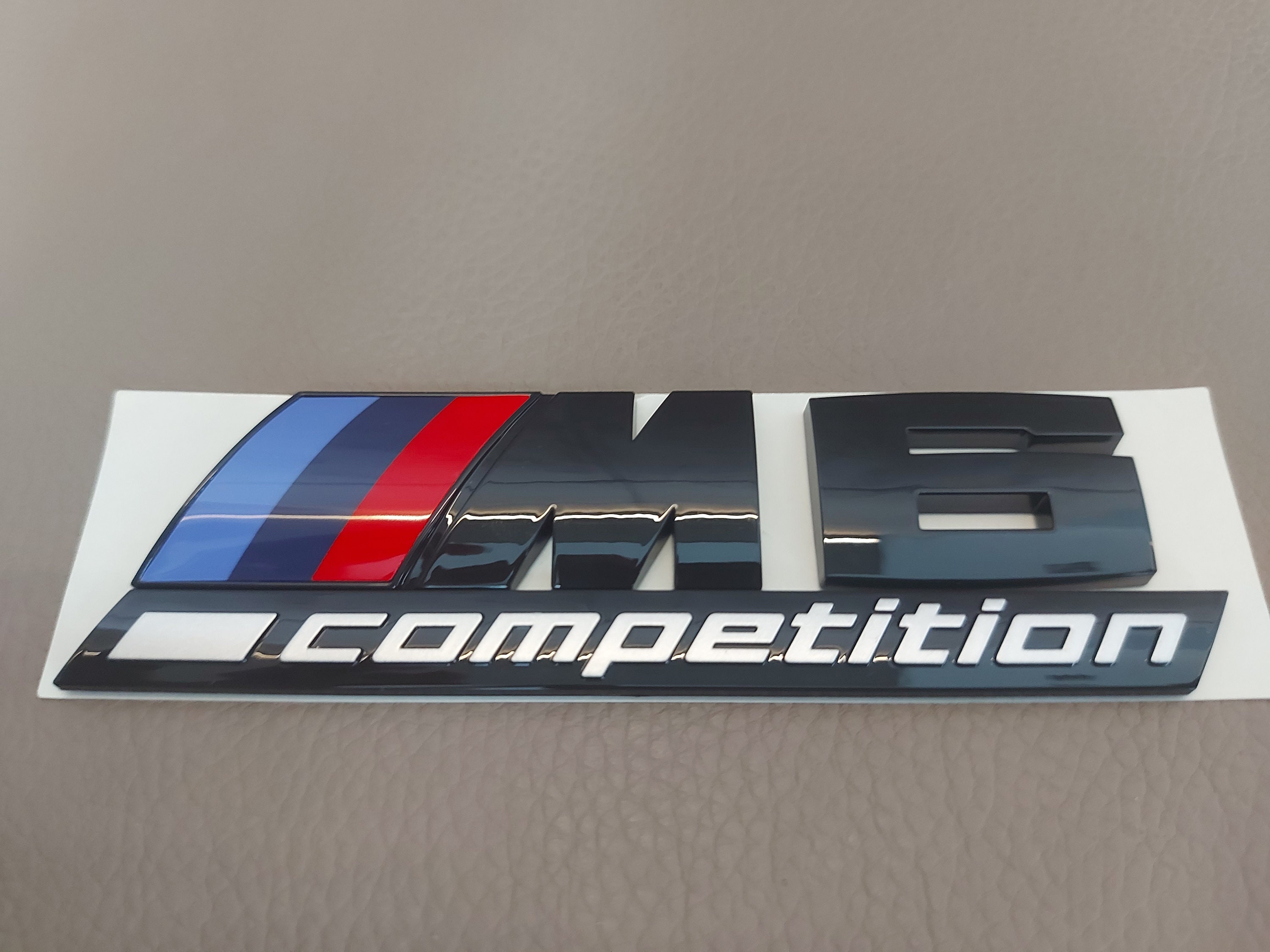 BMW M6 Competition Emblem Shiny Black New Item in Foil - Etsy