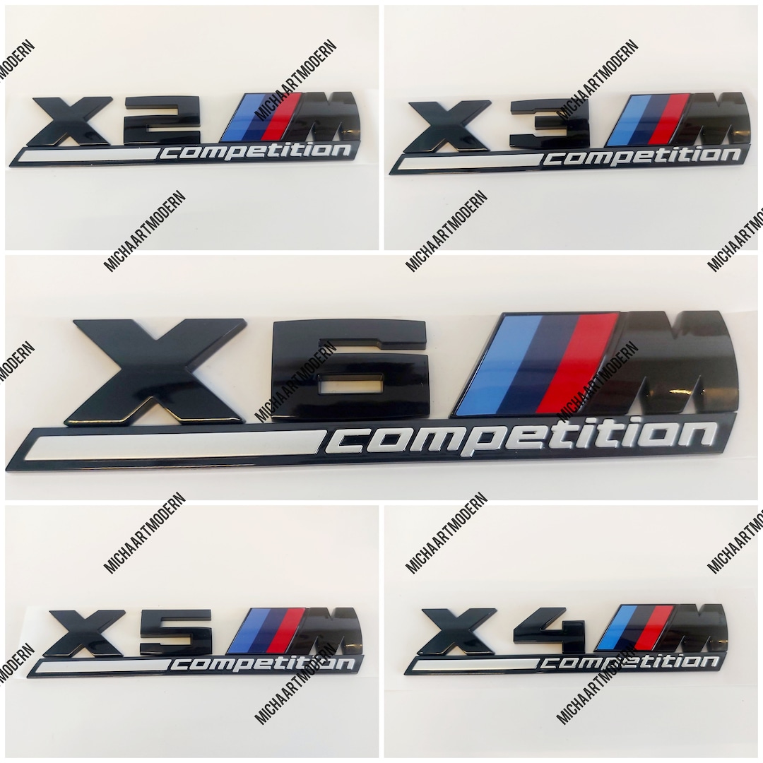BMW M Competition Emblem, X1M Competition, X2M, X3M, X4M Competition ...