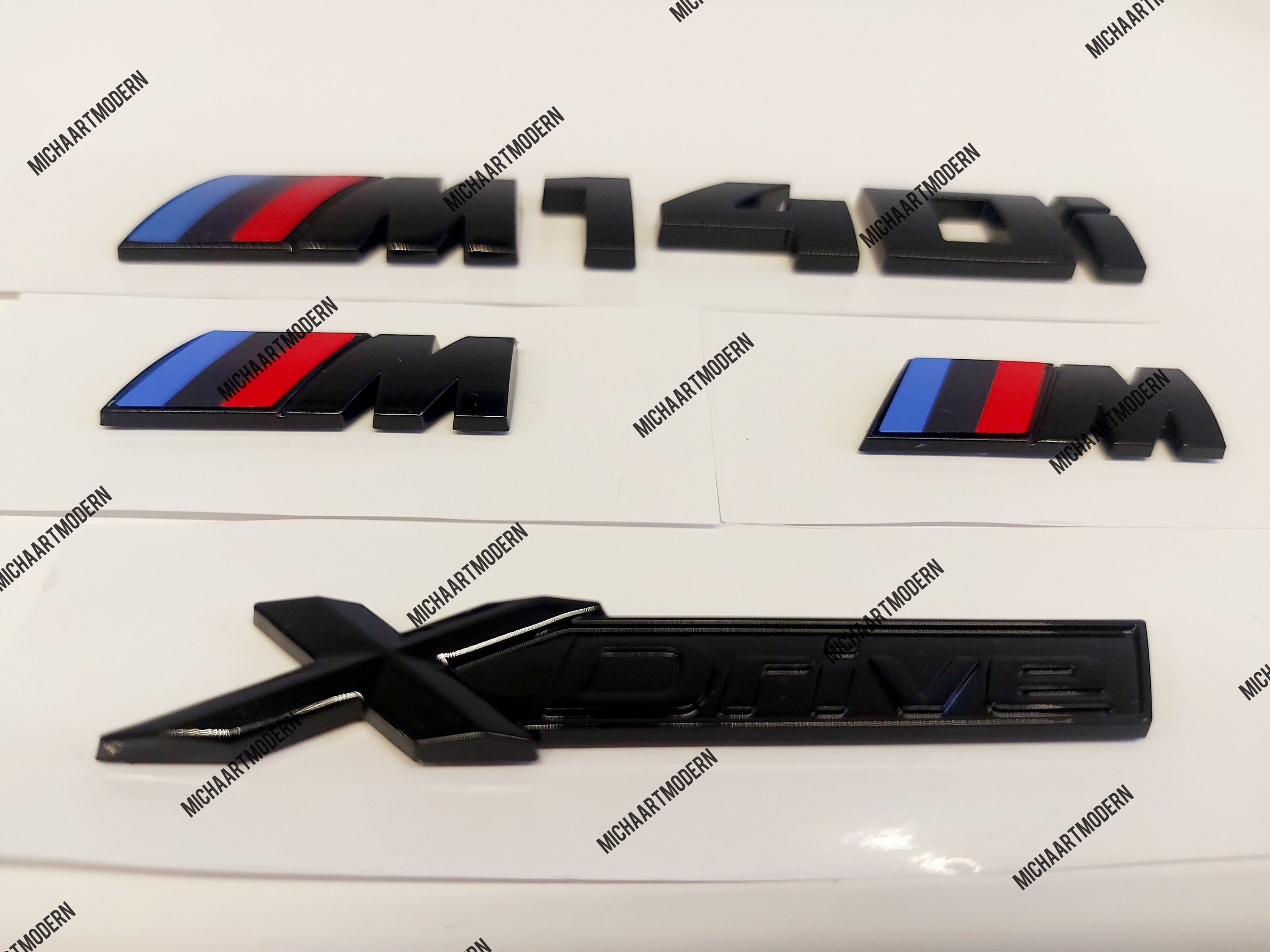 Bmw M140i Set, 2 X M Emblem for the Fenders 45 X 15 Mm M140i Trunk ...