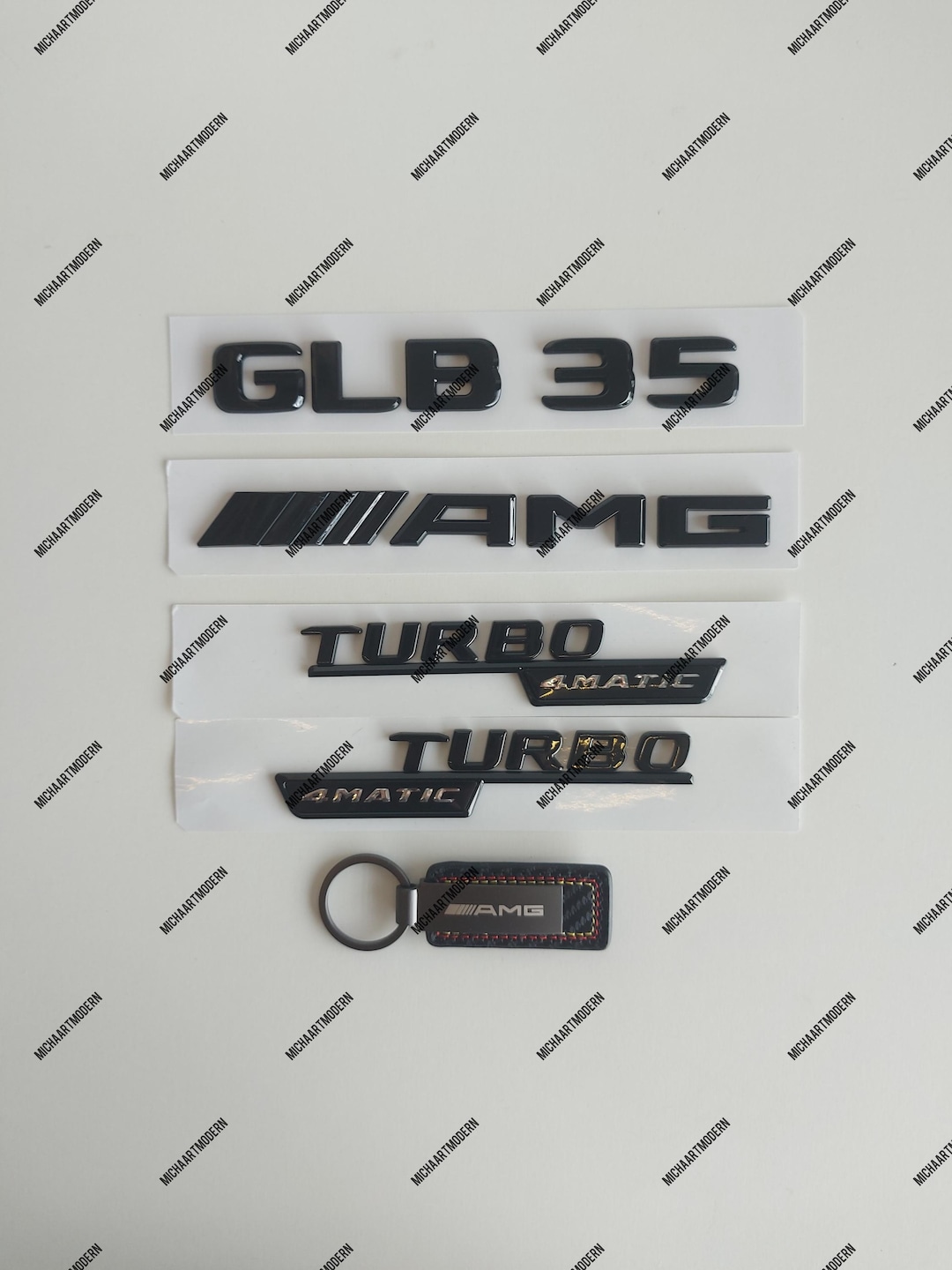 Mercedes - Benz GLB 35 Badges AMG Set, Emblem, Black Glossy New in Foil ...