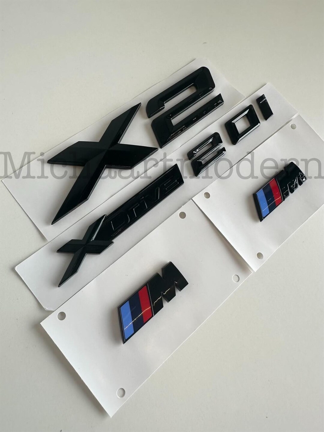 Bmw X2 Xdrive20i Set + 2 X M Emblem for the Fender (45 X 15 Mm) Black ...