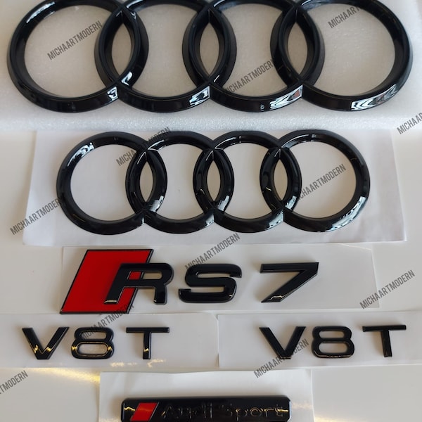 Audi rs7 black emblem - Etsy.de