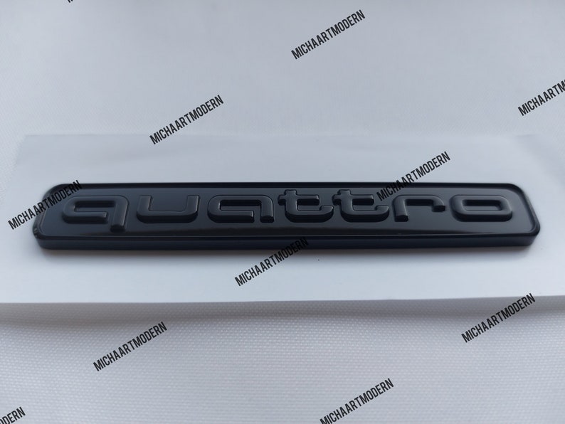 Audi Quattro Audi Sport Emblem Schwarz Glänzend Gloss - Etsy