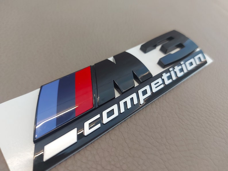 BMW M Competition Emblem, M1, M2, M3, M4, M5, M6...black Shiny New Item ...