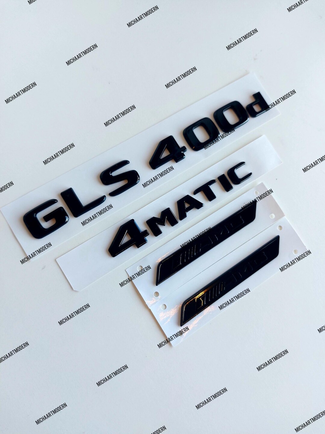 GLS 350d, GLS 400d 4matic AMG Set for Mercedes Benz - Emblem, Black ...