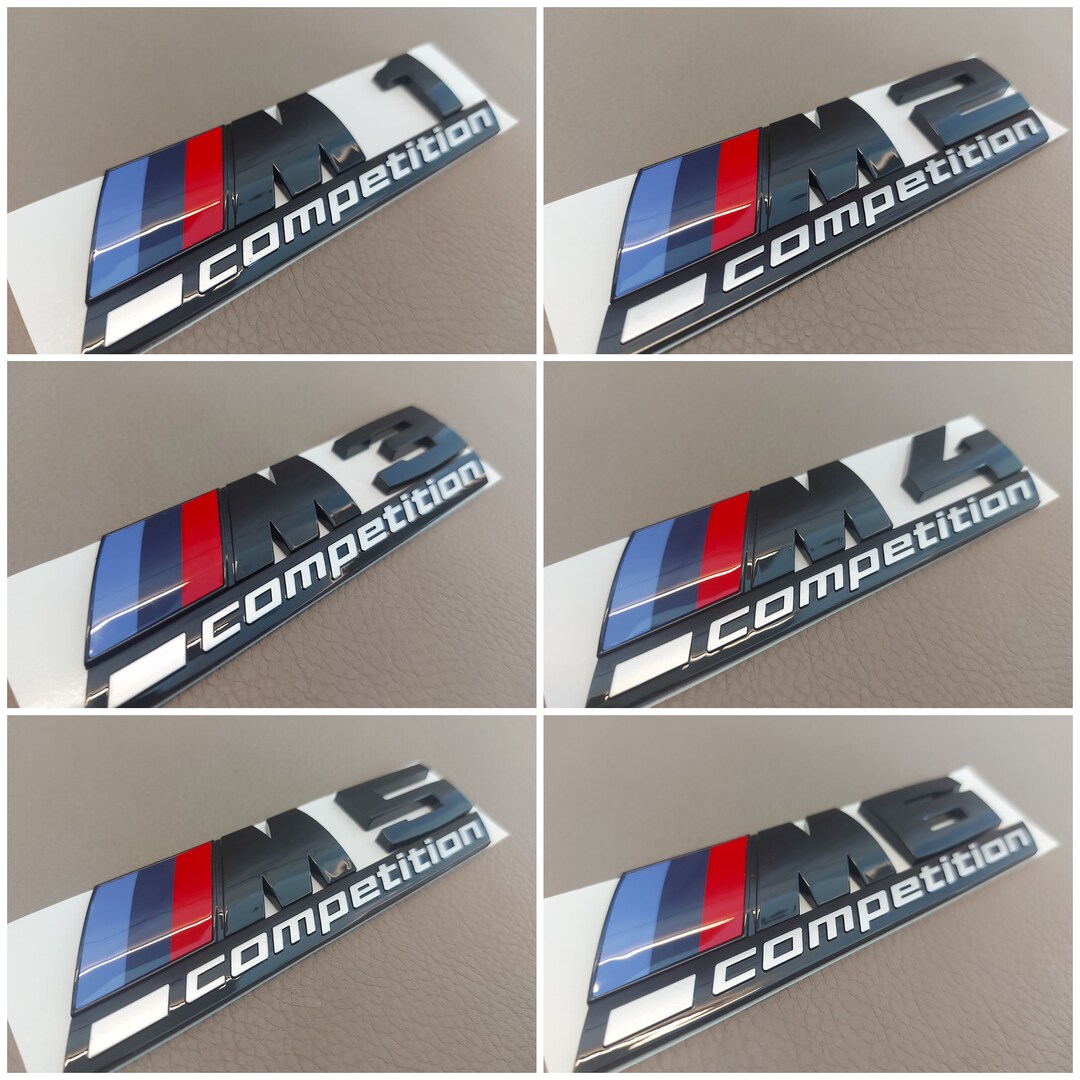 BMW M Competition Emblem, M1, M2, M3, M4, M5, M6...black Glossy, New in ...
