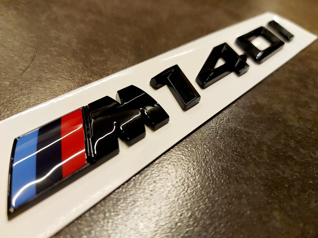 Bmw M140i Emblem Black Glossy New Item in Foil Lettering M240i, M540i ...