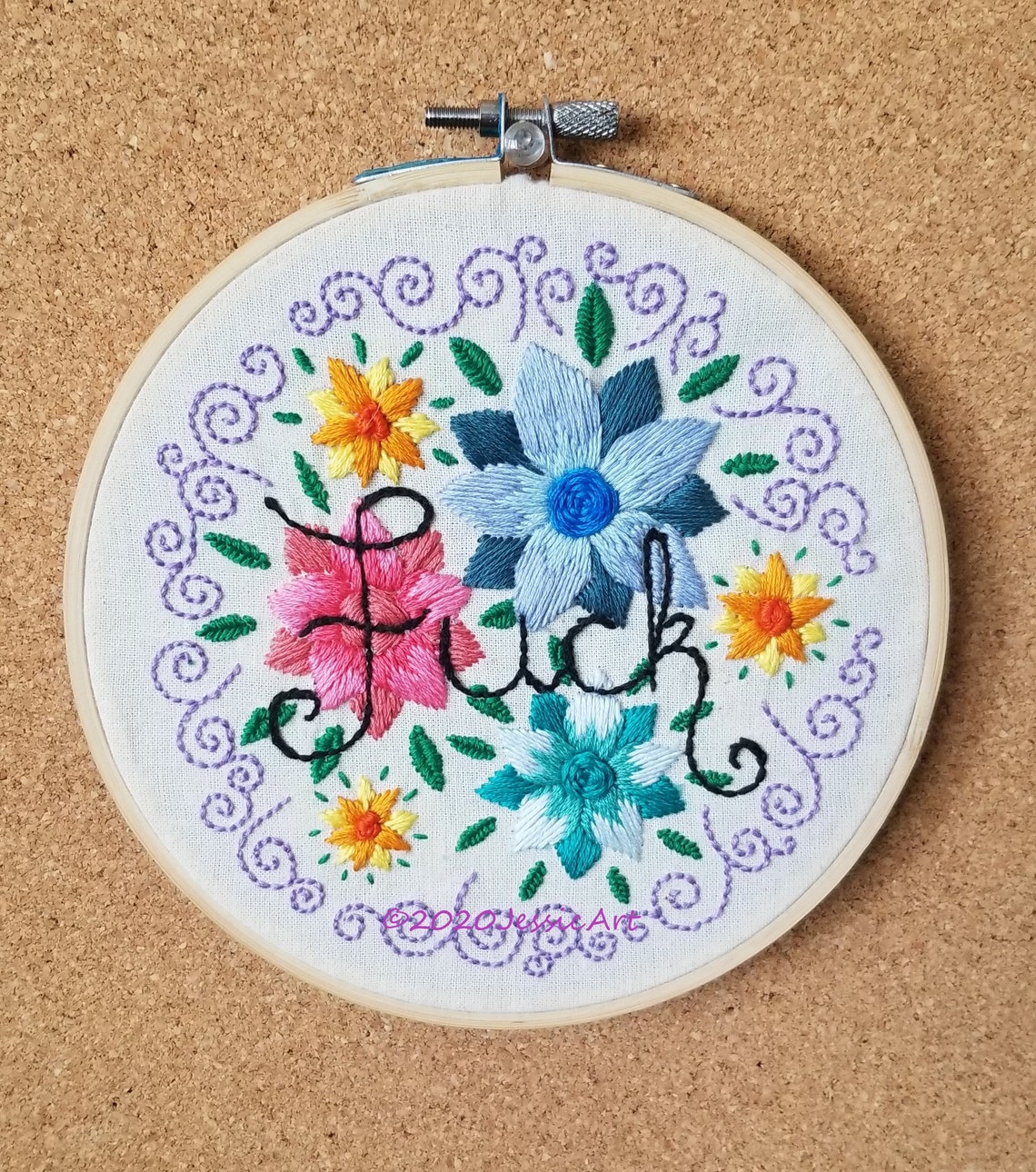 Cursive Flowers - Etsy