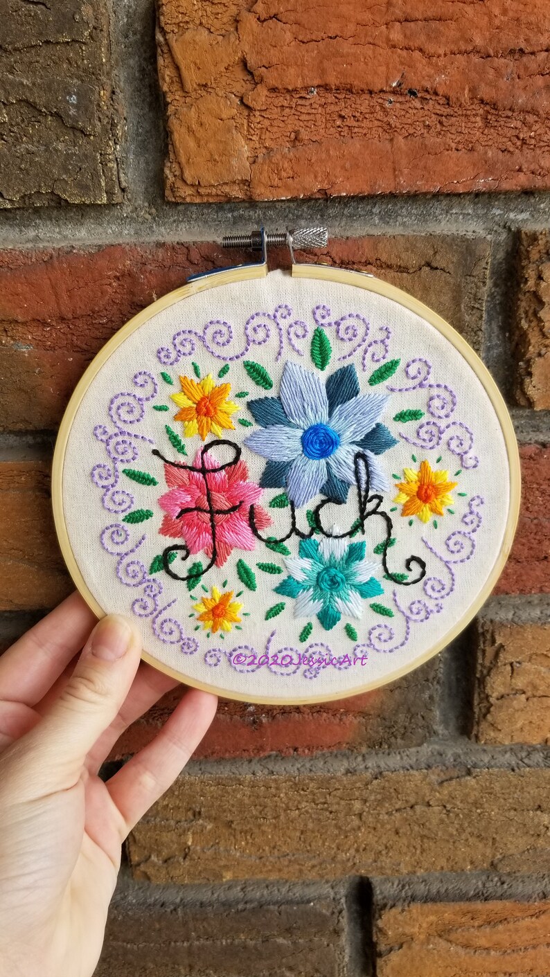 Cursive Flowers | Etsy