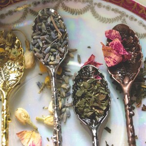 Witches Crystal Tea Spoons Herb Spoons Ritual Spoons Altar Spoon - Etsy