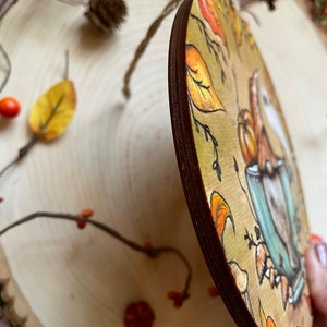 NEW Pyrography Halloween Gnome, Gnome Illustration, Halloween Gnome Art ...