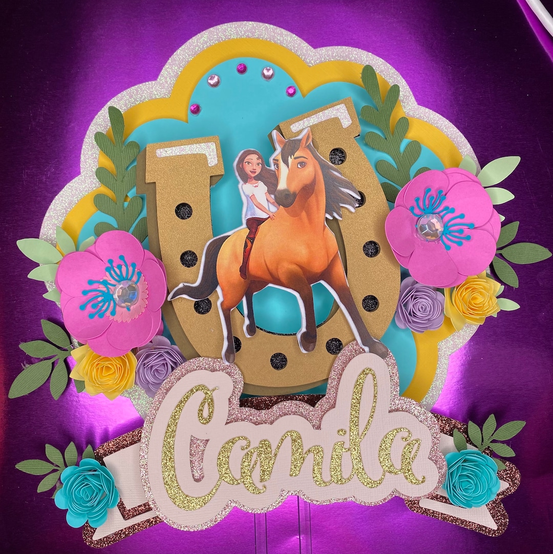 Spirit Riding Cake Topper - Etsy