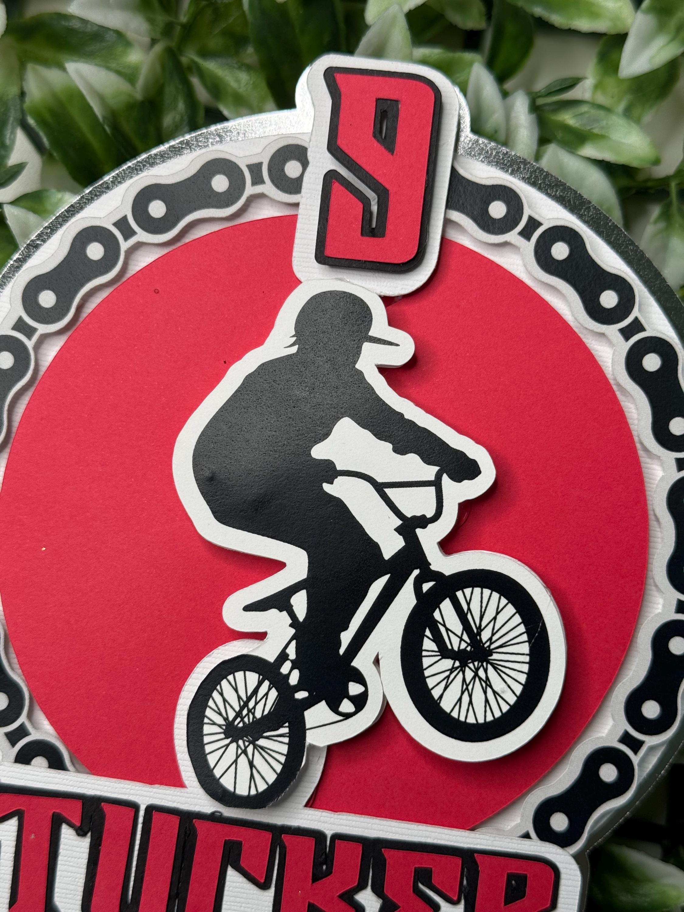 Bike Riding, Cake Decoration, Birthday, Custom Party Decor,birthday ...