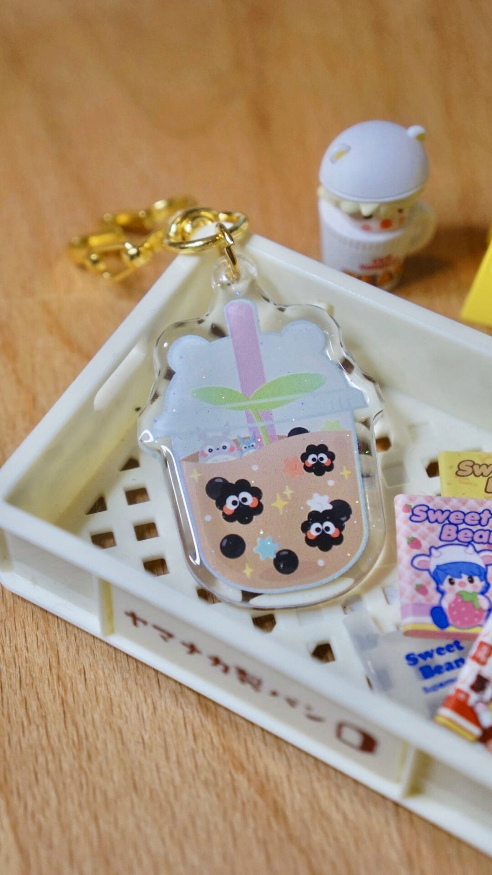 Studio Ghibli Spirited Away Soot Sprite Boba ANIME Glitter Epoxy ...