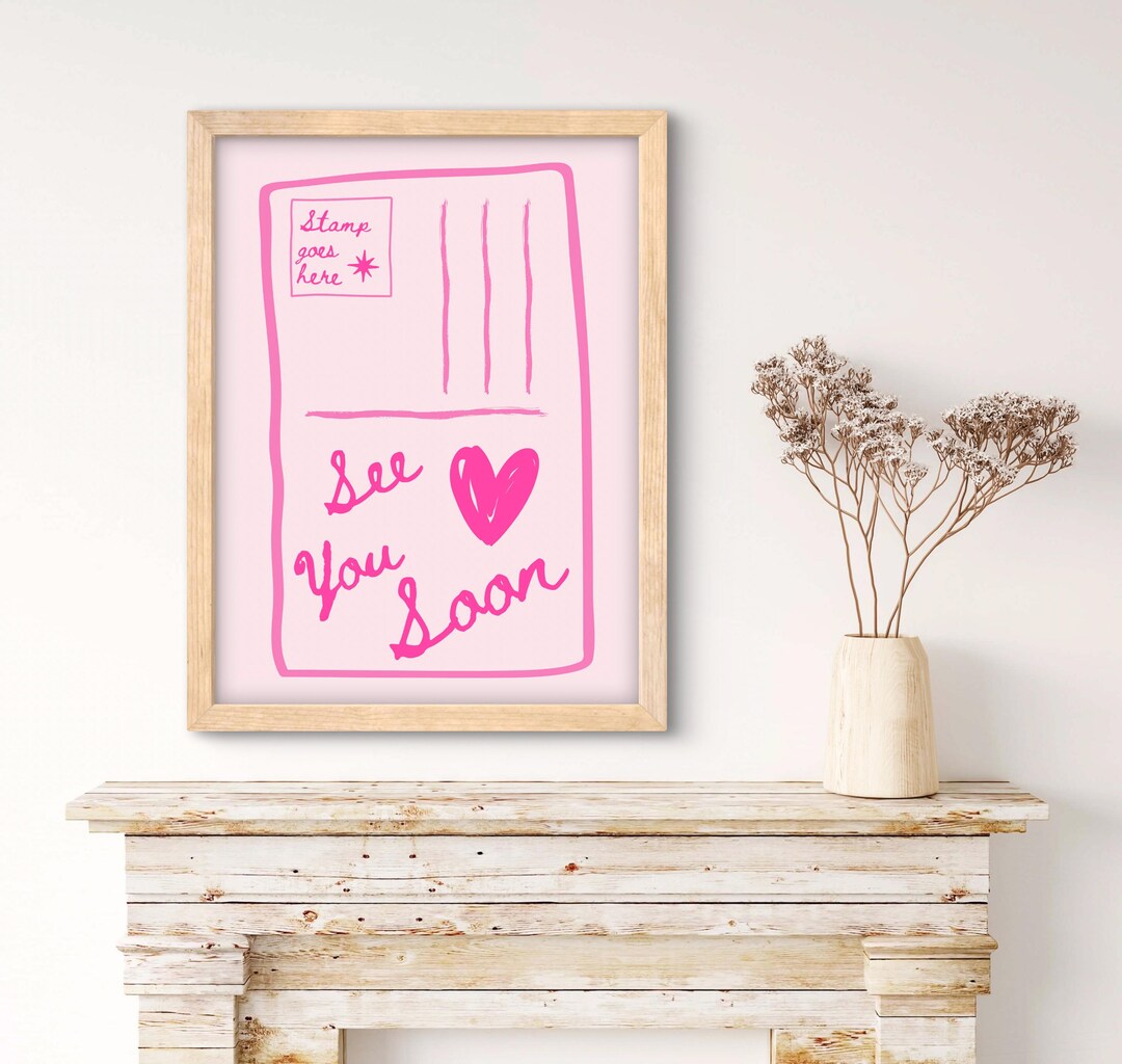 Downloadable Print of “see You Soon” Postcard Decor Art Print for ...