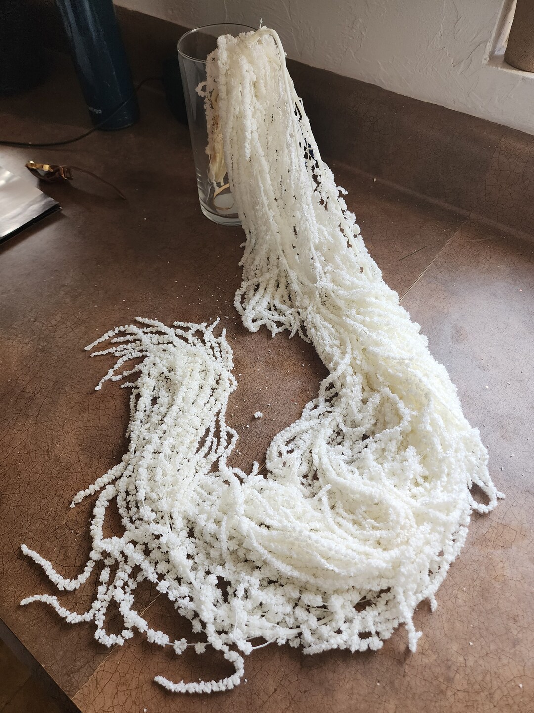 Preserved White Hanging Amaranthus Wedding Table Decor Floral ...