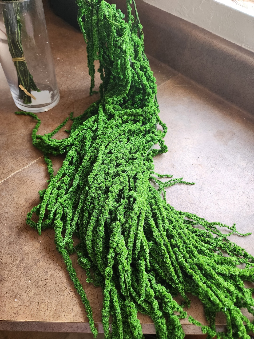 Preserved Green Hanging Amaranthus | Wedding Table Decor Floral ...