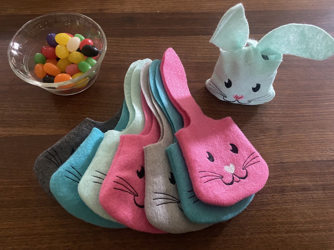 Bunny Treat Bag Cute Easter Treat Bag Cute Bunny Bag Easter Basket ...