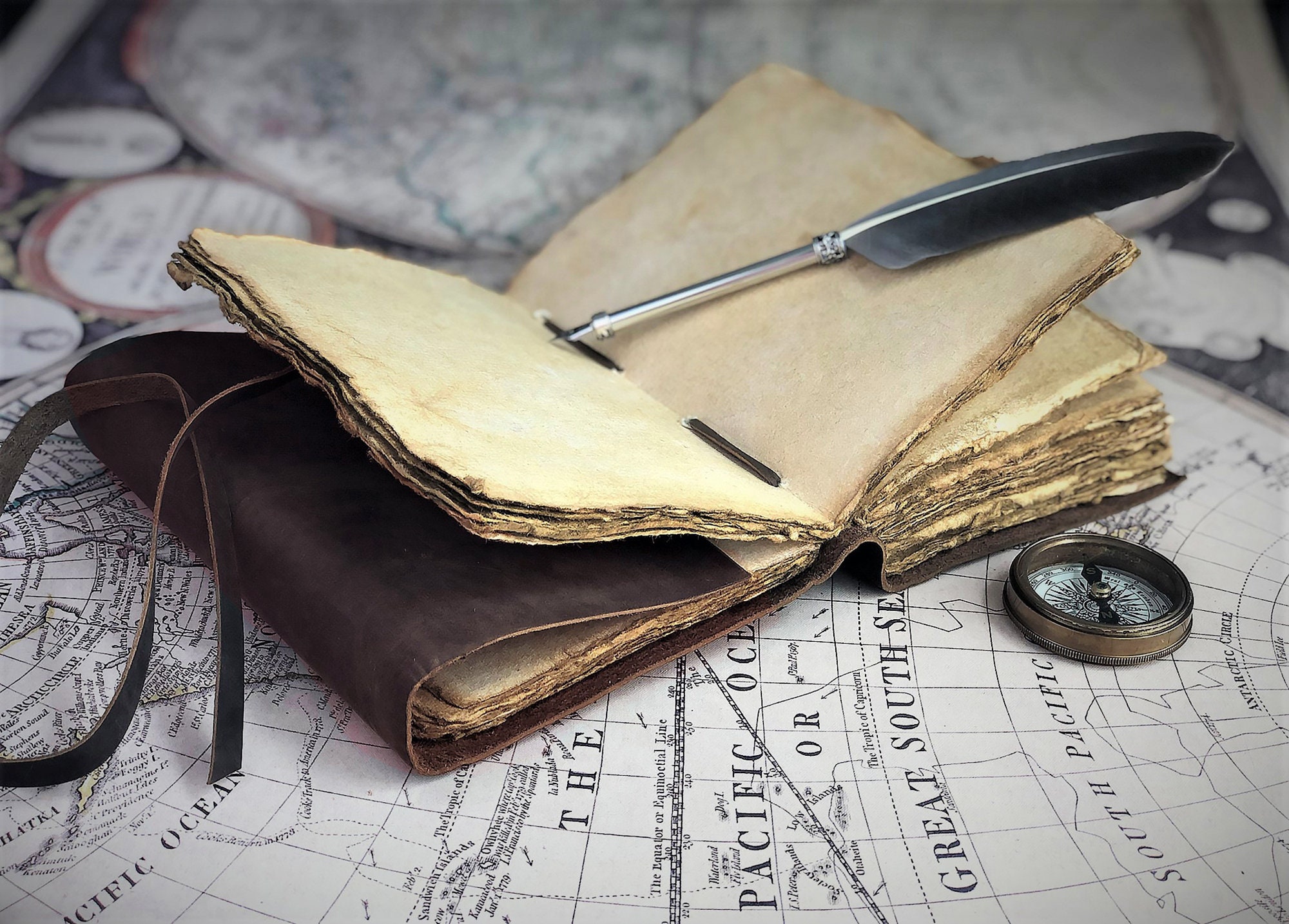 Leather Journal Vintage Leather Notebookjournal Genuine - Etsy