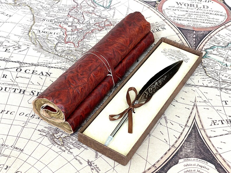 Vintage Handmade Scroll Leather Journal 9x6 Travel Diary - Etsy