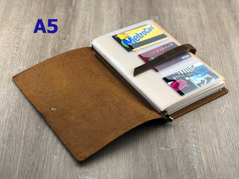 Personalized Refillable Leather Notebook Custom Engraved - Etsy