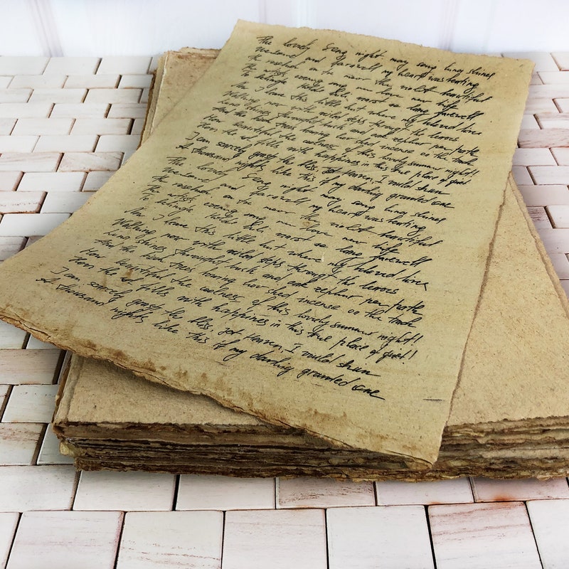 Handmade Paper - Etsy