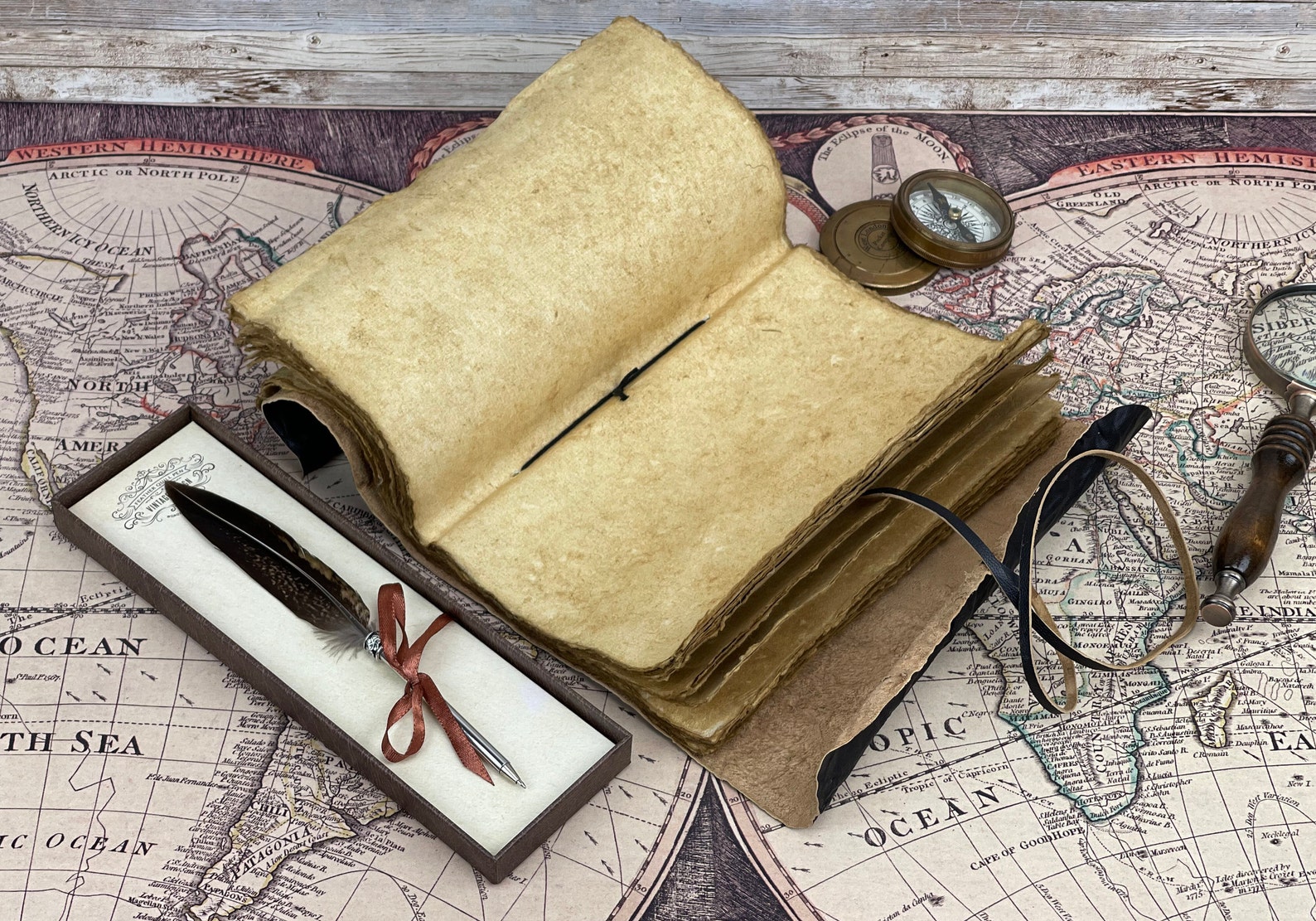 Vintage Handmade Scroll Leather Journal 9x6 Travel Diary - Etsy