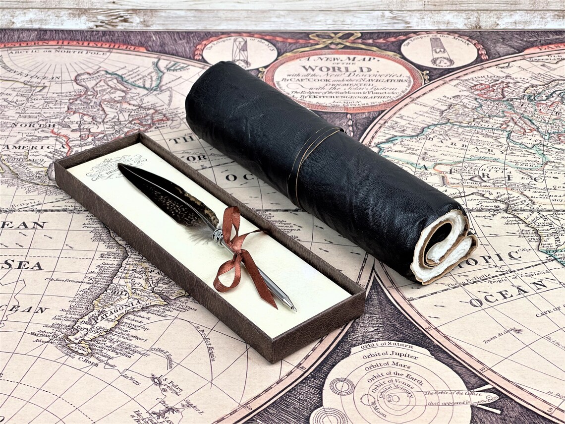 Vintage Handmade Scroll Leather Journal 9x6 Travel Diary | Etsy