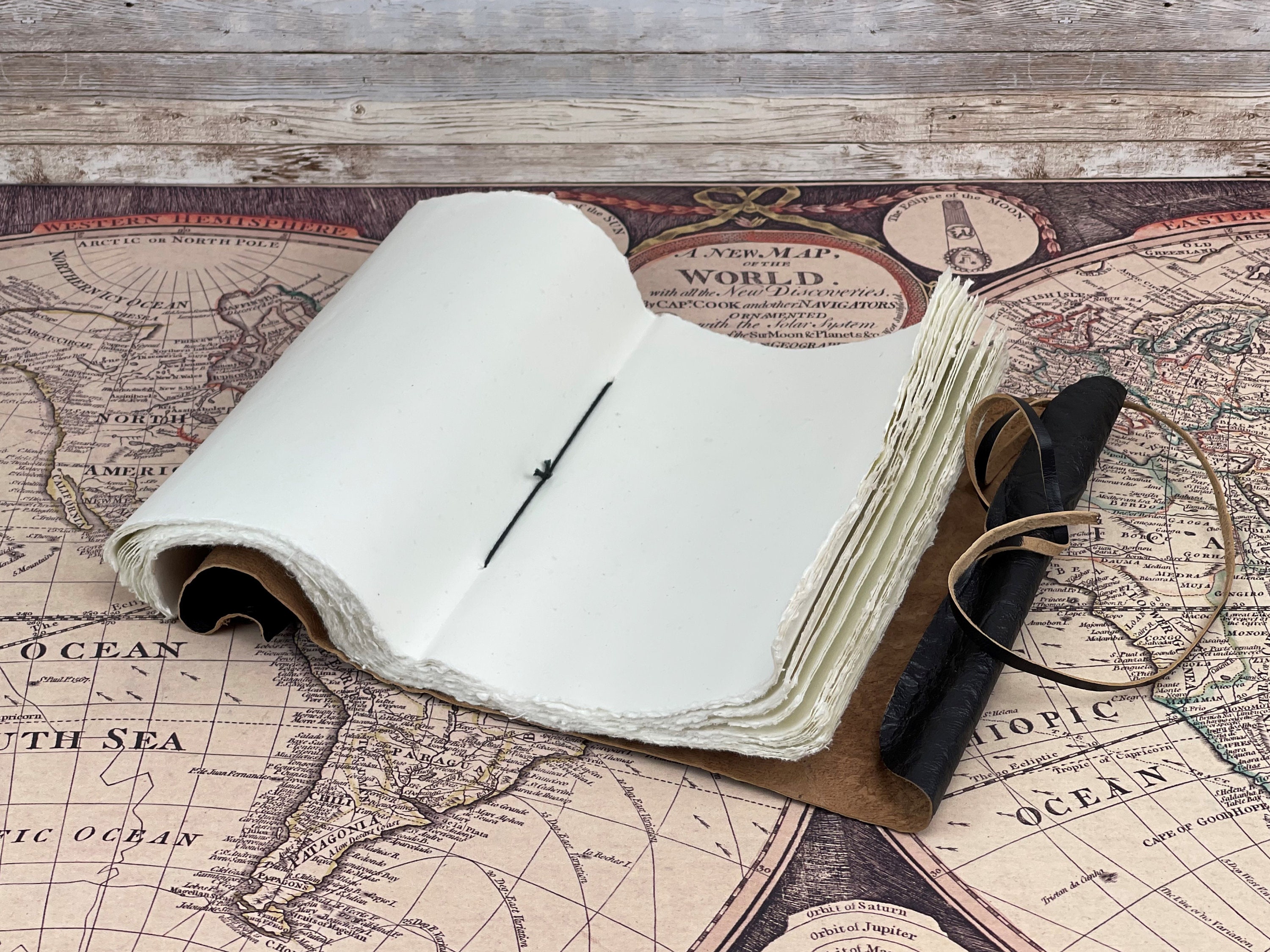 Vintage Handmade Scroll Leather Journal 9x6 Travel Diary | Etsy