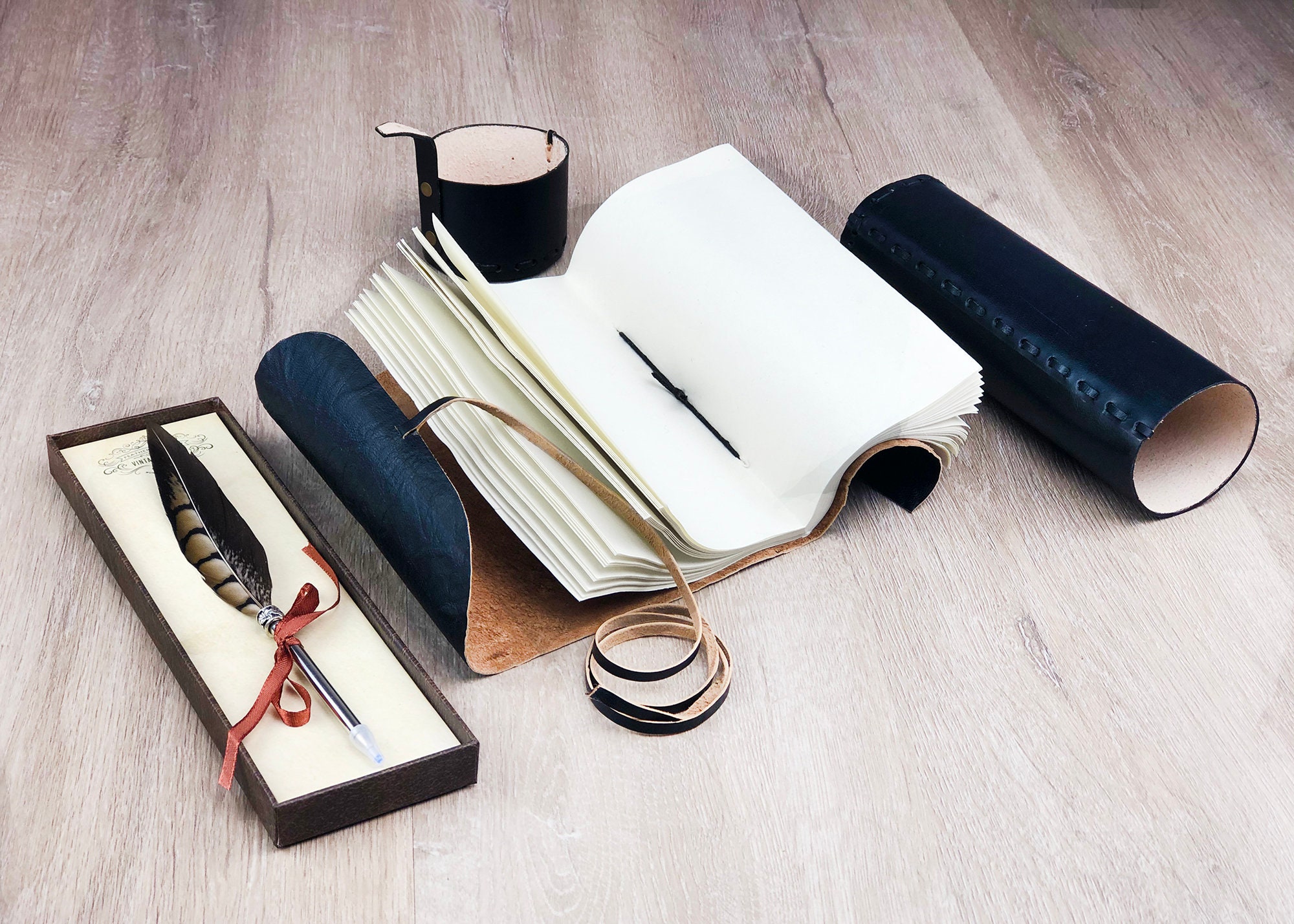 Vintage Handmade Scroll Leather Journal 7x5 Travel Diary | Etsy