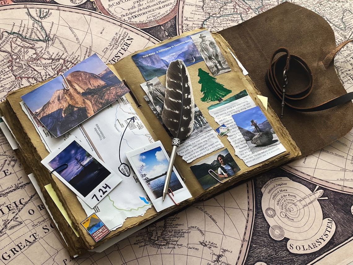 Personalized Leather Scrapbook Journal Handmade Leather - Etsy