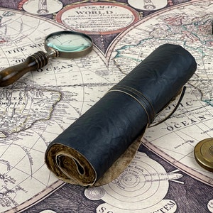 Handmade Scroll Travel Leather Journal, 9x6 Travel Diary Notebook ...