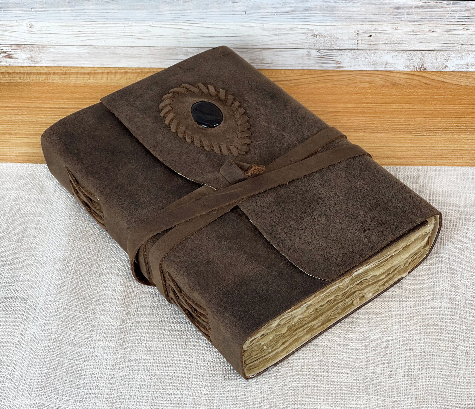Leather Journal Vintage Leather Notebook Genuine | Etsy