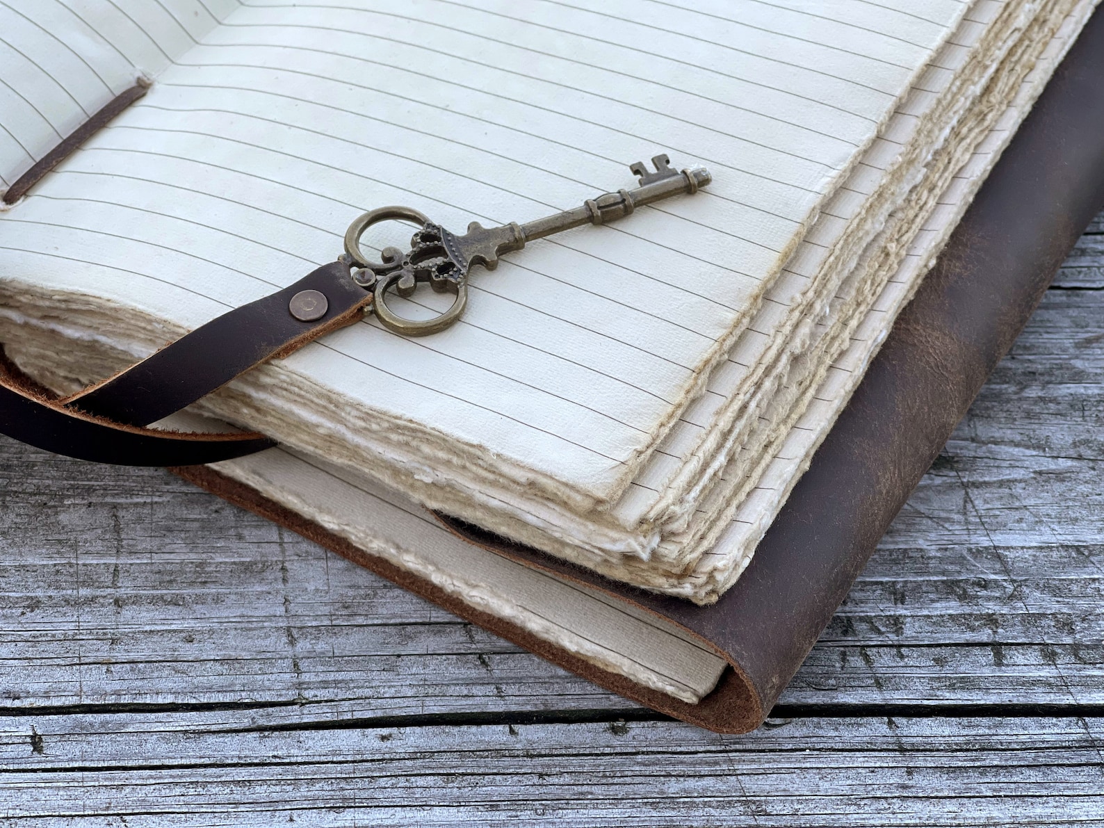 Personalized Handmade Leather Journal Notebook Pen Holder - Etsy