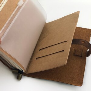 Personalized Leather Notebook - A6 A5 Genuine Leather Notepad - Daily ...