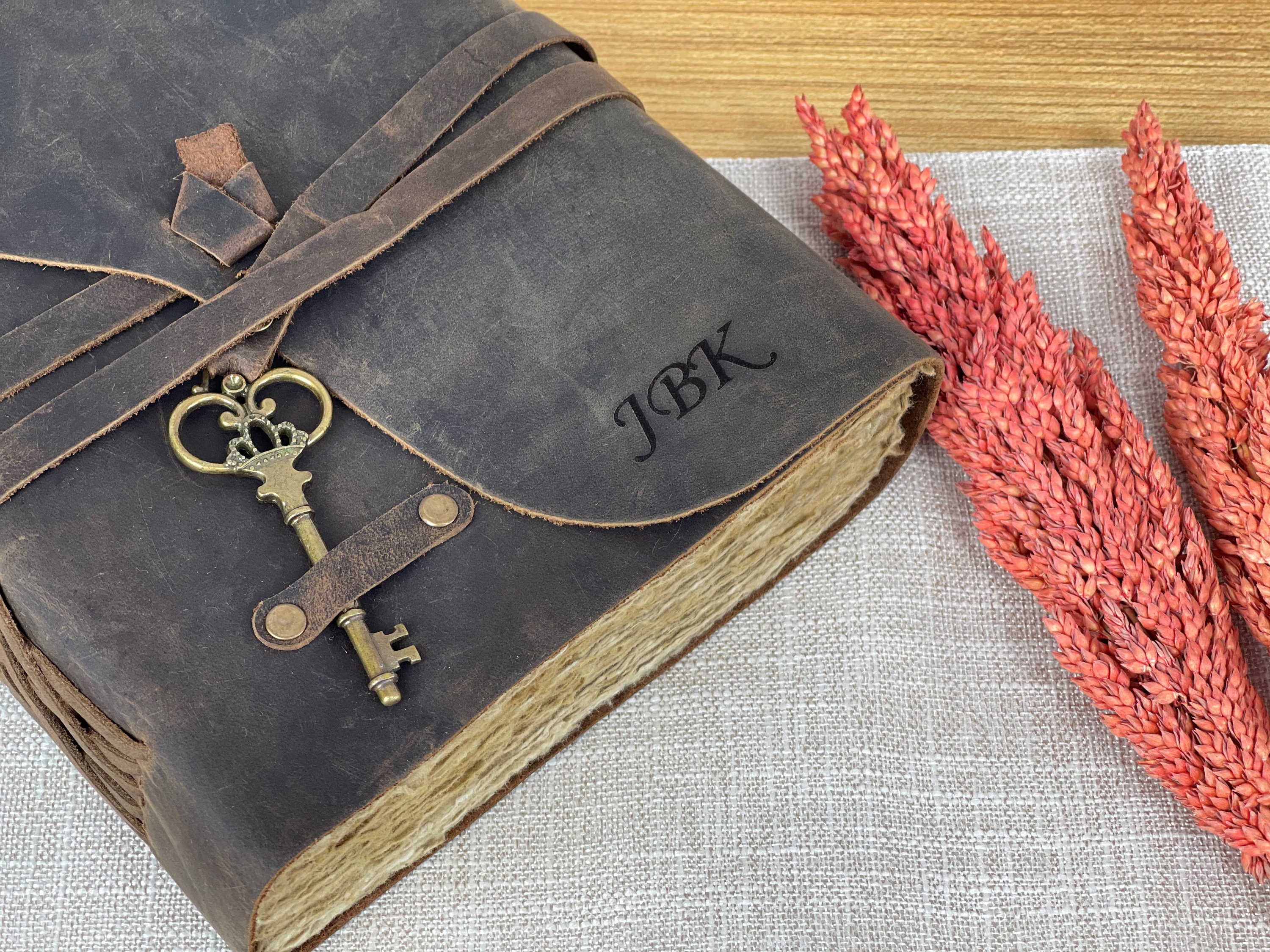 Personalized Leather Scrapbook Journal Handmade Leather - Etsy