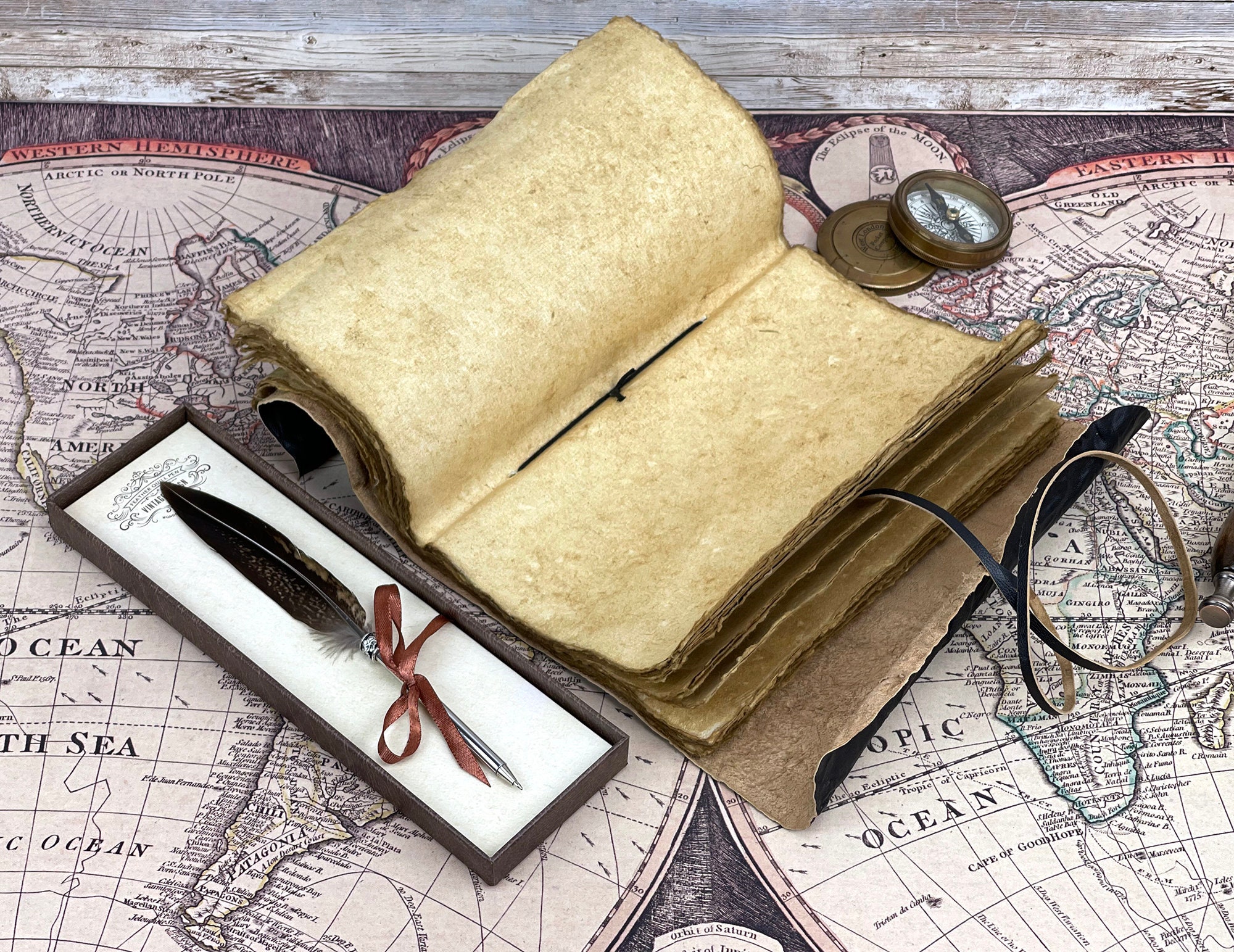 Handmade Scroll Travel Leather Journal 9x6 Travel Diary - Etsy Canada